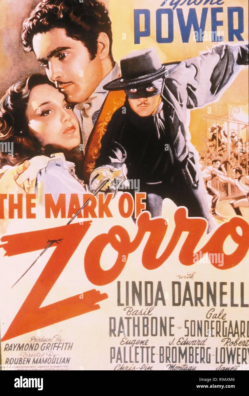Original film title: THE MARK OF ZORRO. English title: THE MARK OF ...