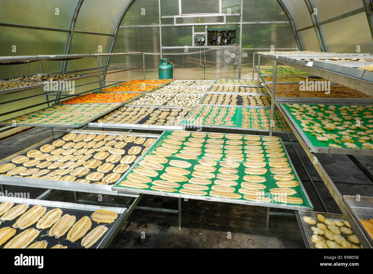 Dried fruit / Making dry fruit on net with banana dried pineapple and ...