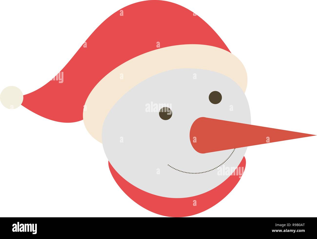 Snowman face cartoon Stock Vector Image & Art - Alamy
