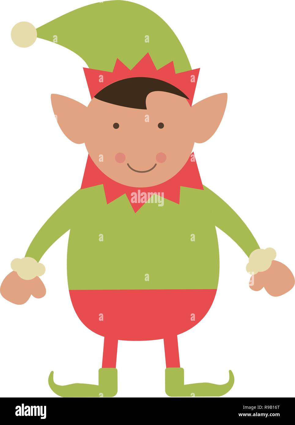 Christmas elf cartoon Stock Vector Image & Art - Alamy