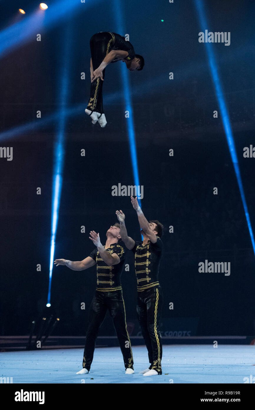 Noam Patel, Robin Casse, Jonas Anthoon and Hanees Garré performing a ...