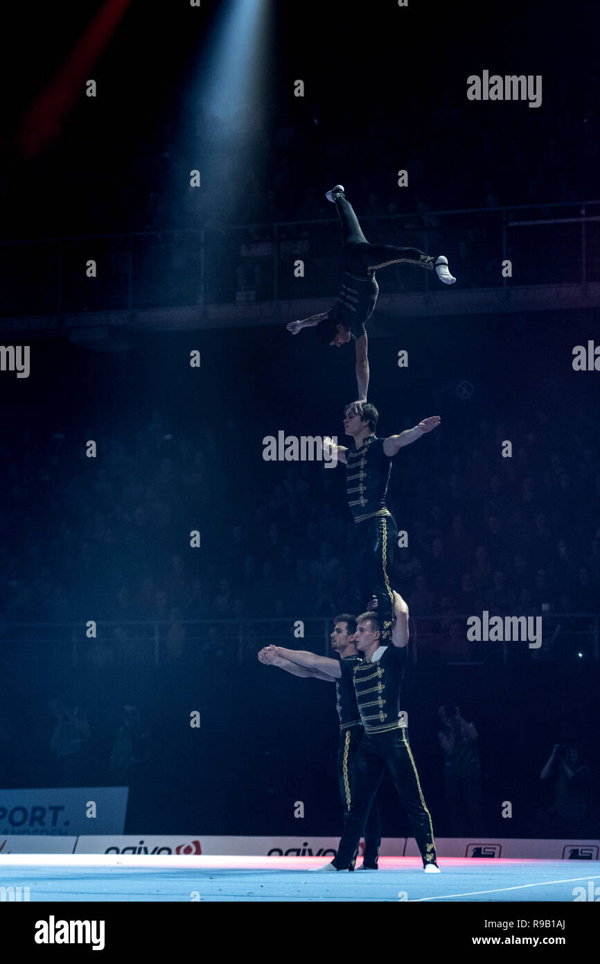 Noam Patel, Robin Casse, Jonas Anthoon and Hanees Garré performing a ...