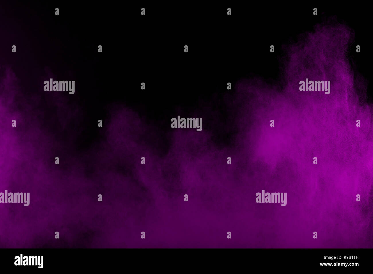 Abstract purple smoke flowed in black background.Dramatic purple smoke ...