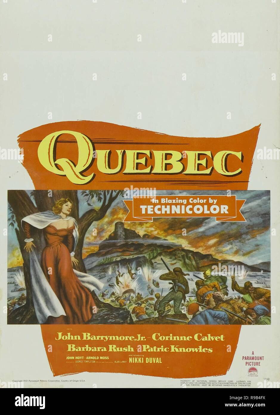 Original film title: QUEBEC. English title: QUEBEC. Year: 1951 ...
