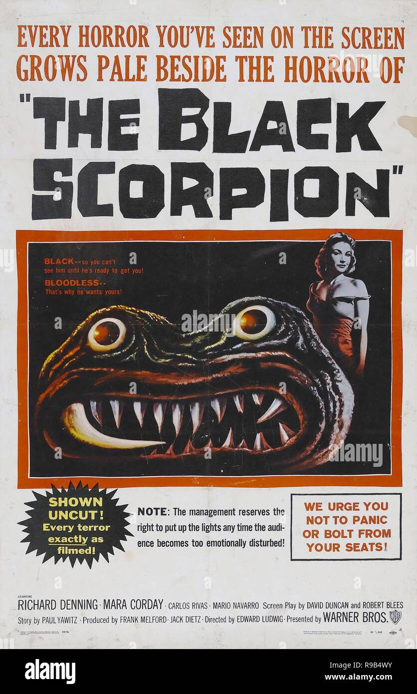 Original film title: THE BLACK SCORPION. English title: THE BLACK ...