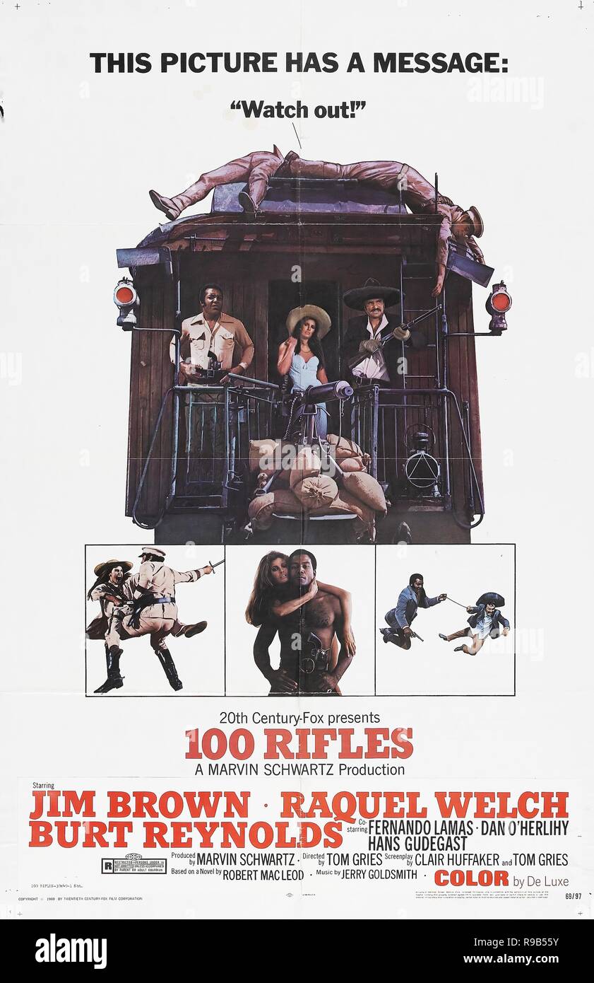 Original film title: 100 RIFLES. English title: 100 RIFLES. Year: 1969 ...