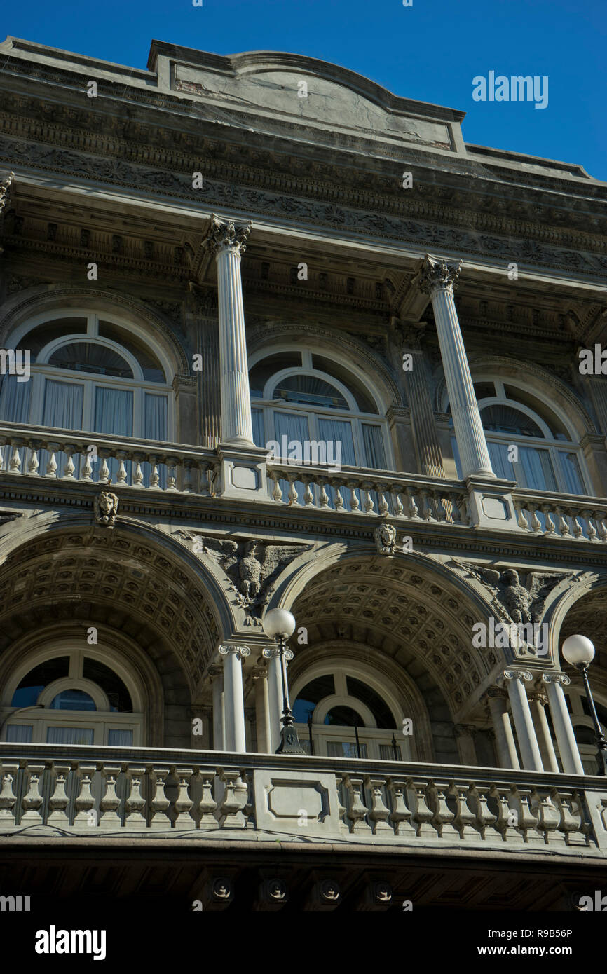 Listed buildings in the historical old colonial town area of Montevideo ...