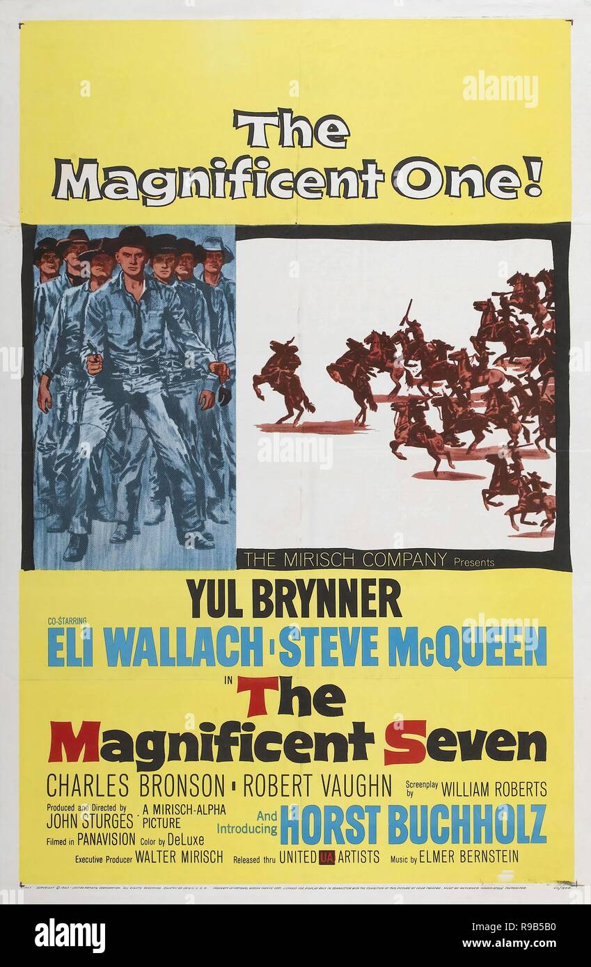 The magnificent seven poster hi-res stock photography and images - Alamy