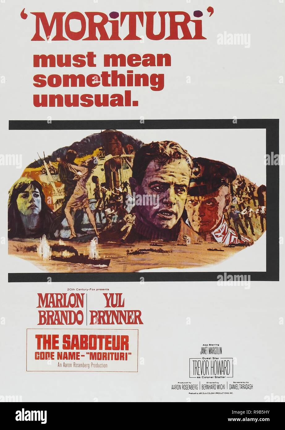 Original film title: MORITURI. English title: MORITURI. Year: 1965 ...