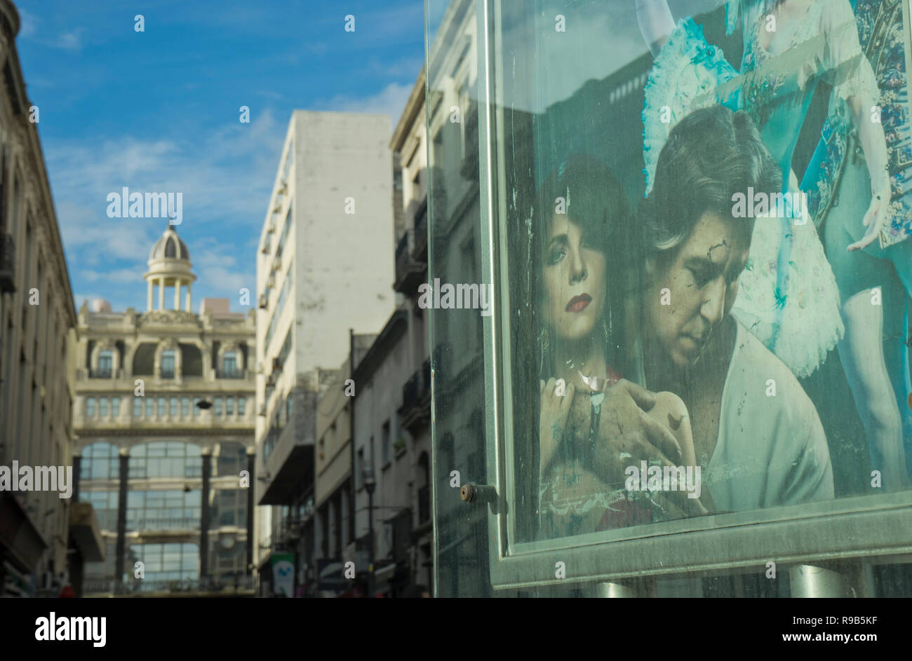 Listed buildings in the historical old colonial town area of Montevideo ...