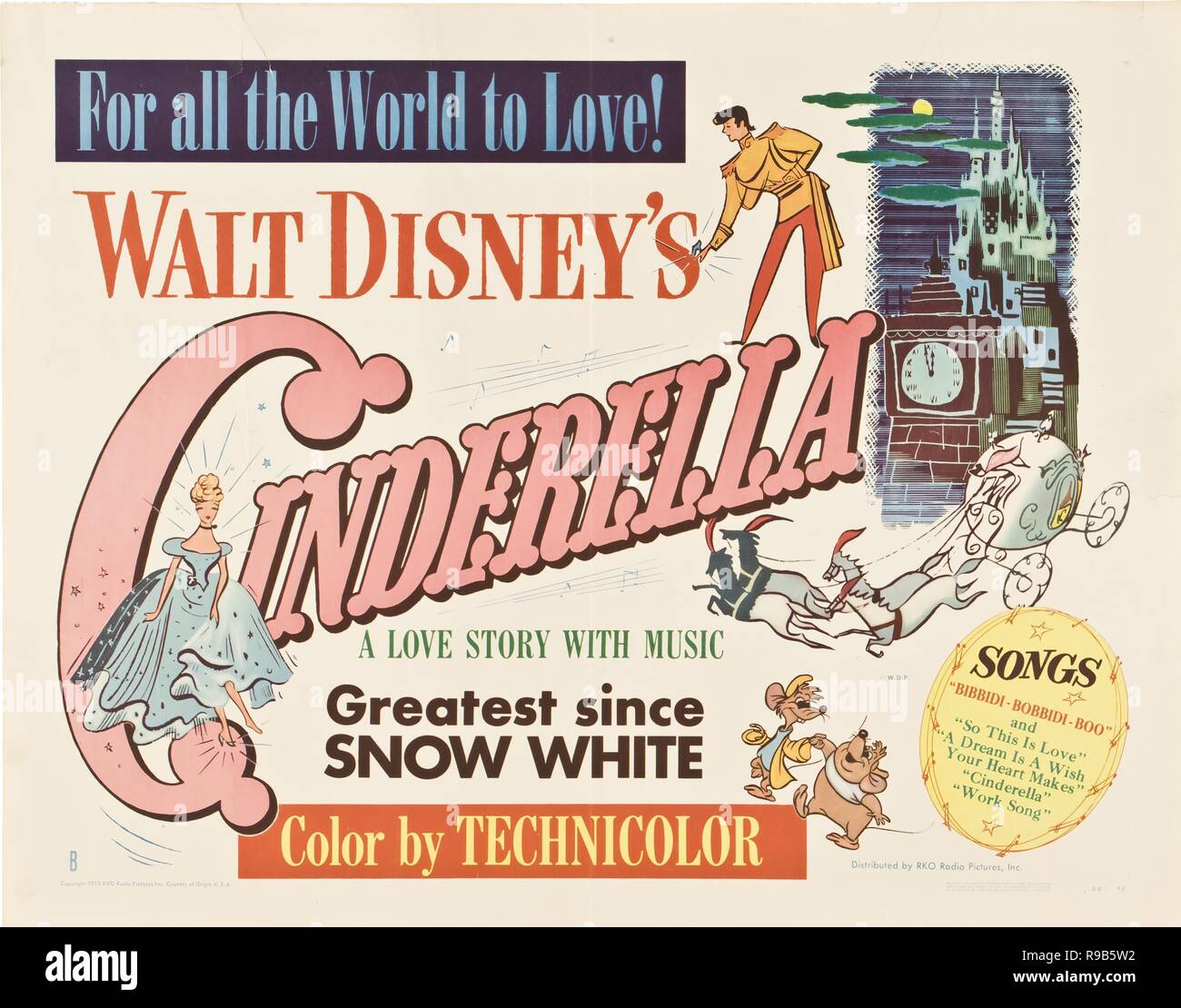 Original film title: CINDERELLA. English title: CINDERELLA. Year: 1950. Director: CLYDE GERONIMI ...