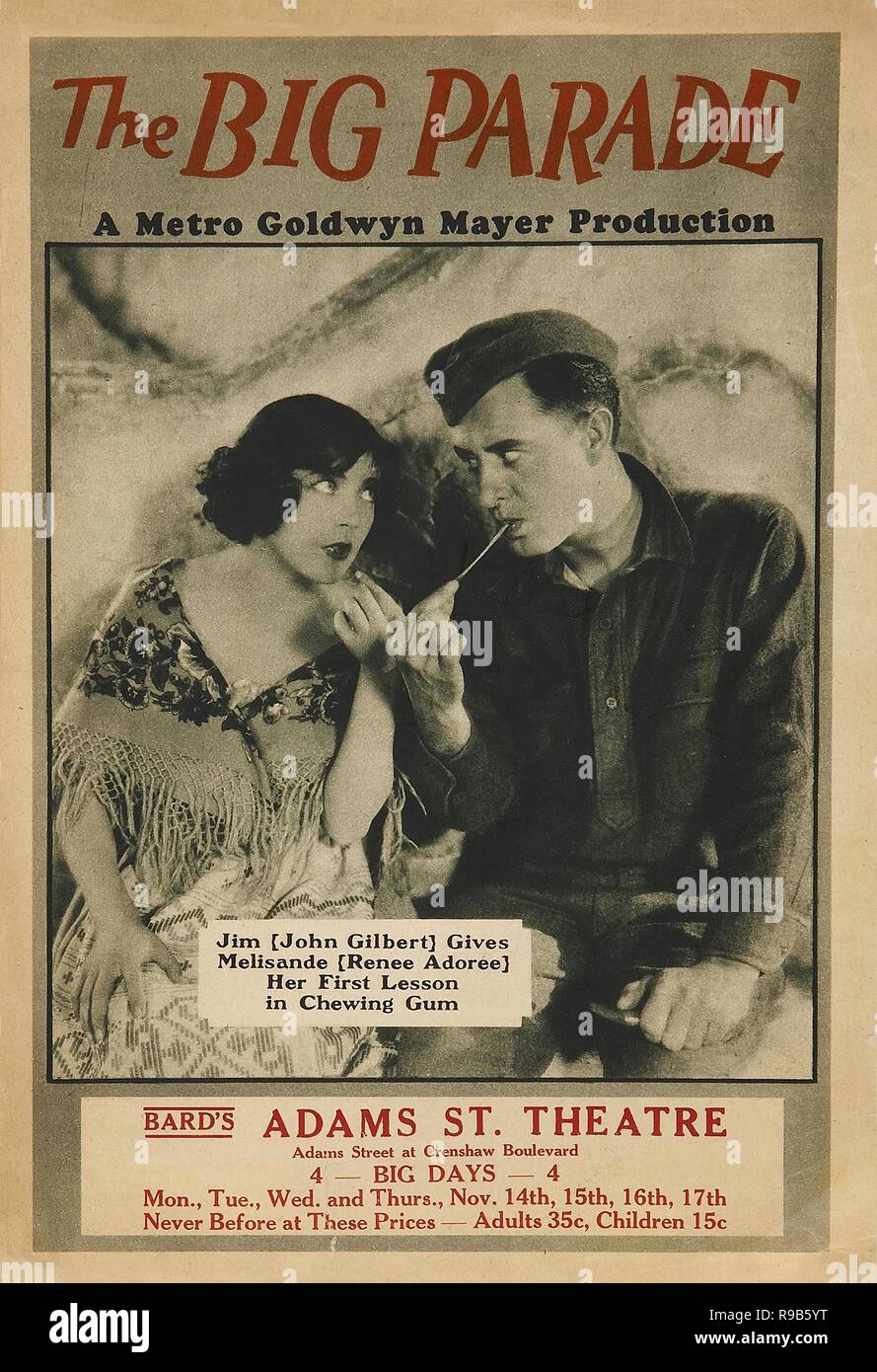 Original film title: THE BIG PARADE. English title: THE BIG PARADE ...