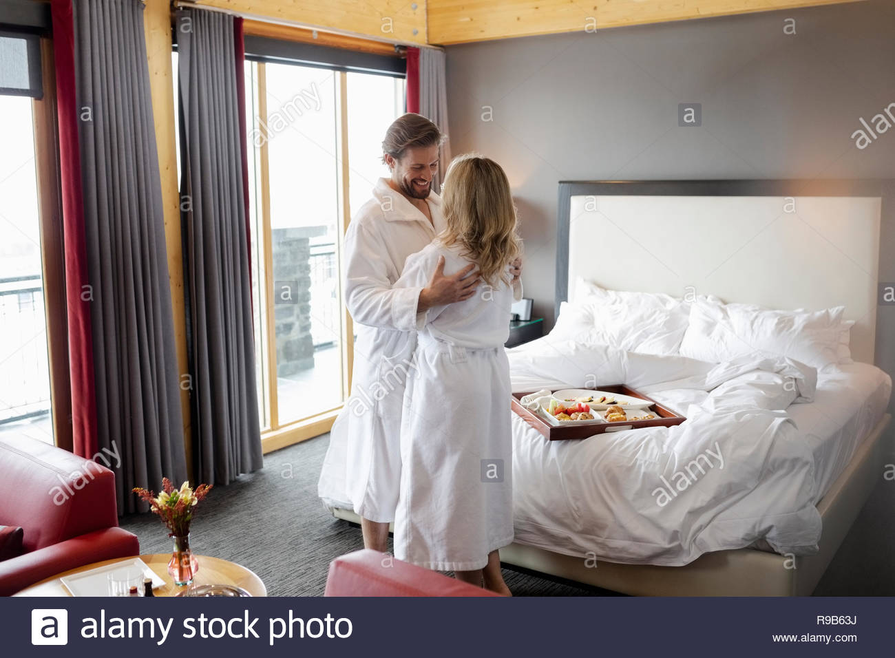 Hotel bathrobe hi-res stock photography and images - Alamy