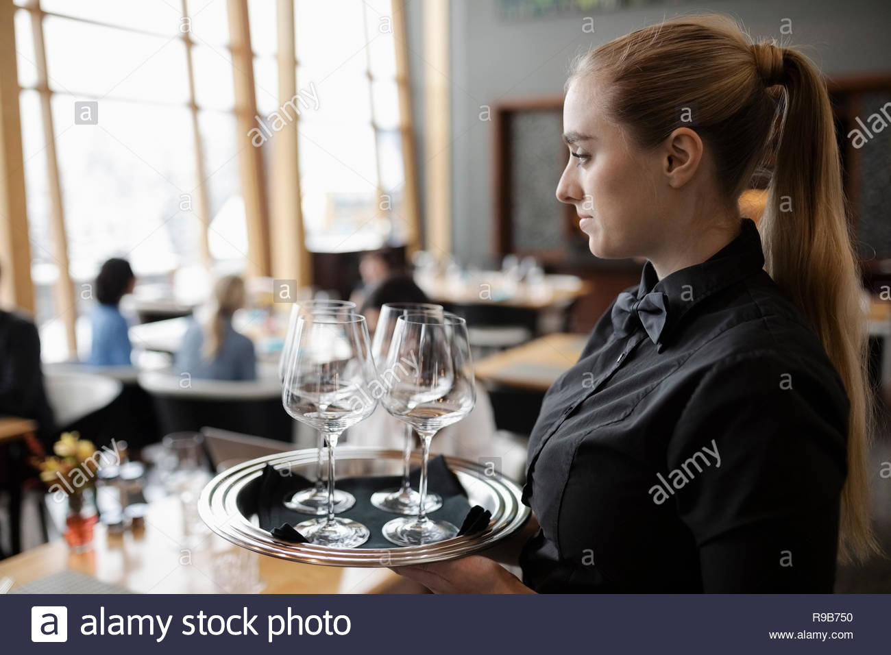 Waitress With Tray