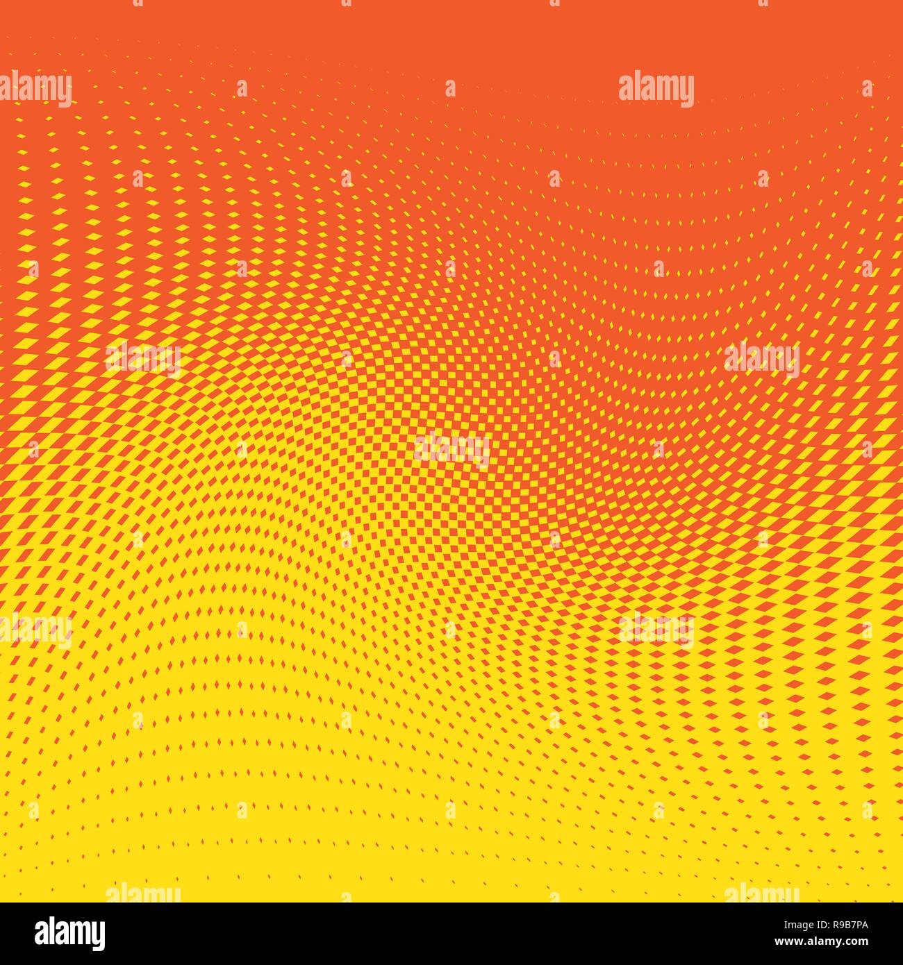 Orange background with halftone effect. Vector illustration. Abstract ...