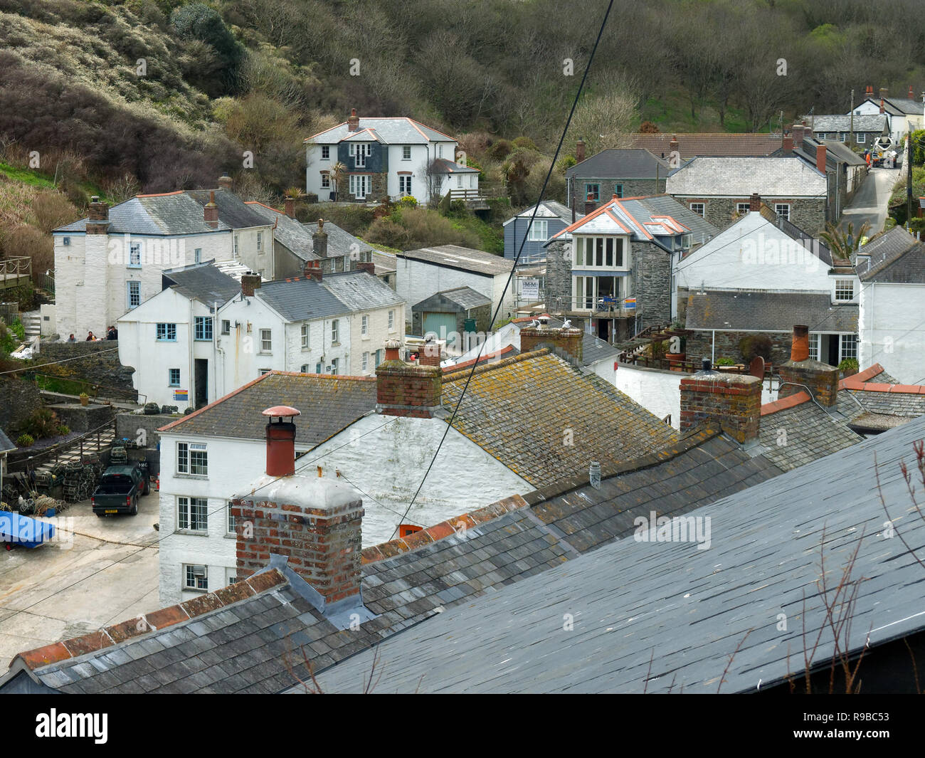 Portloe village on the Roseland peninsula in Cornwall UK Stock Photo ...