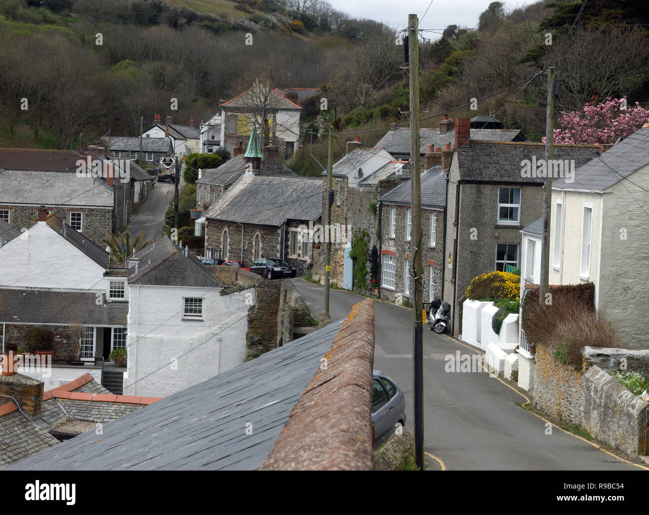 Portloe village on the Roseland peninsula in Cornwall UK Stock Photo ...