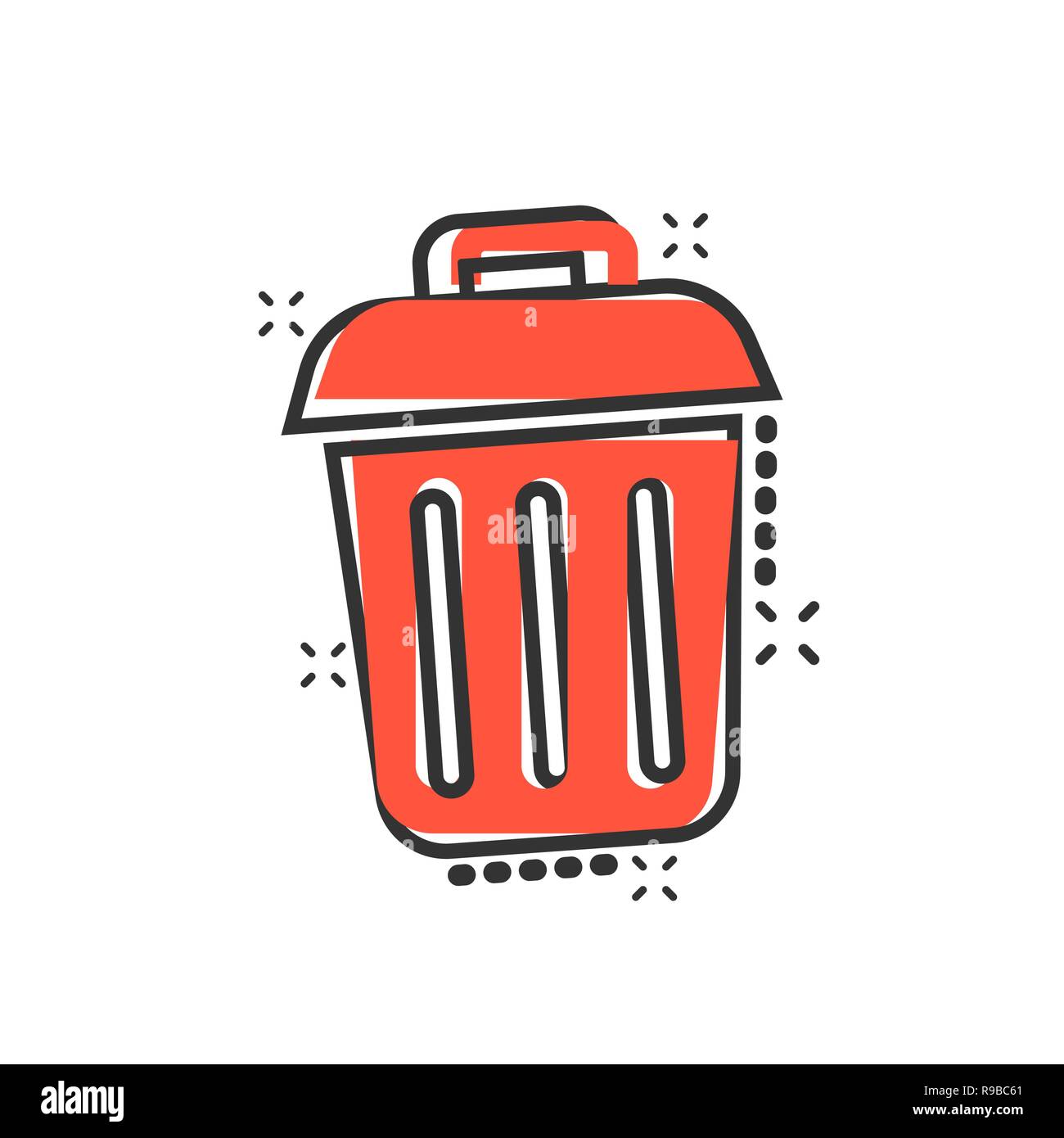 Waste Basket Cartoon