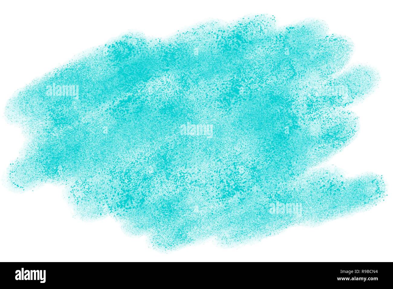 turquoise hand drawn watercolor rough brush strokes structured ...