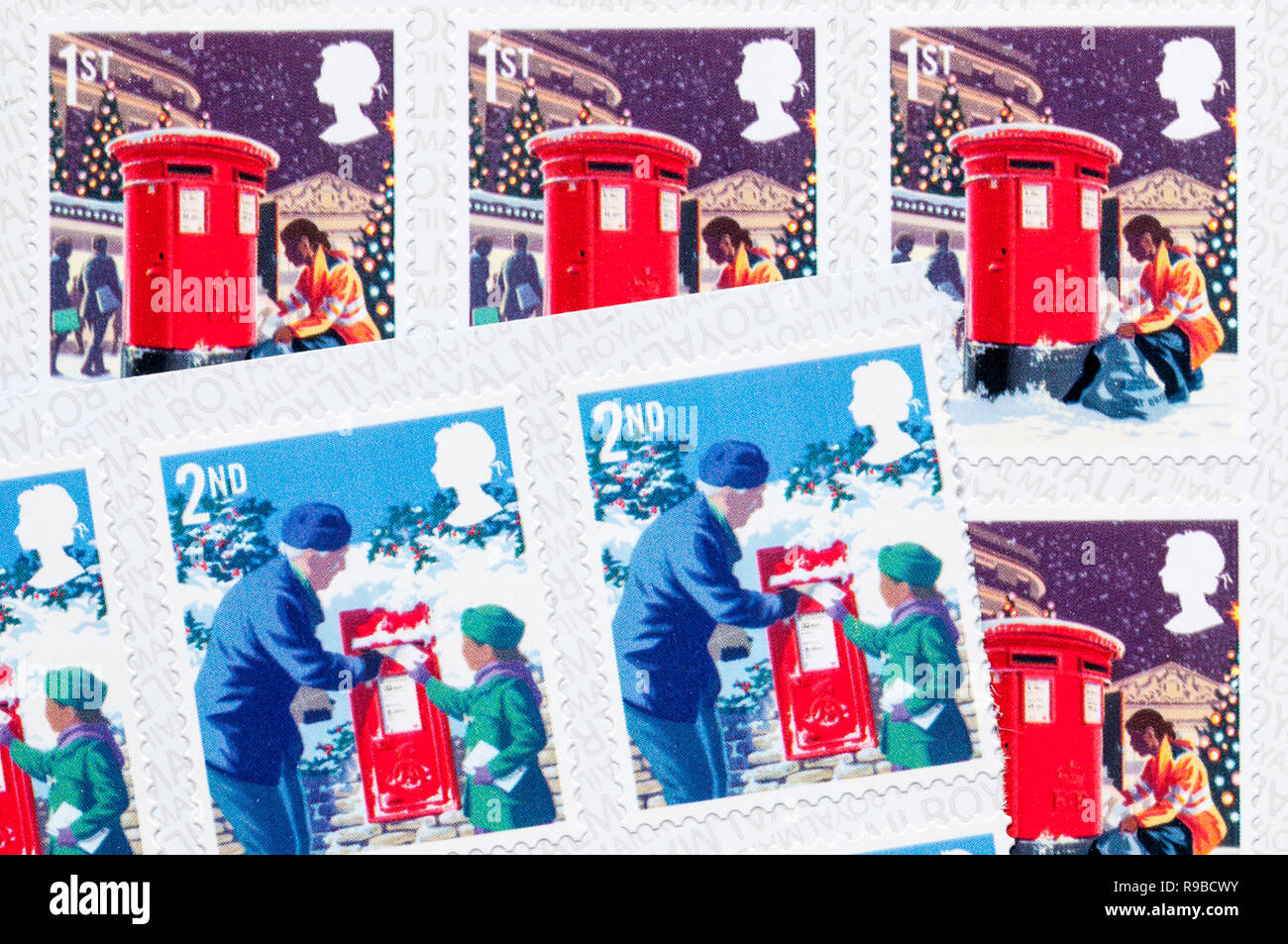 British stamps first class second class hi-res stock photography and ...