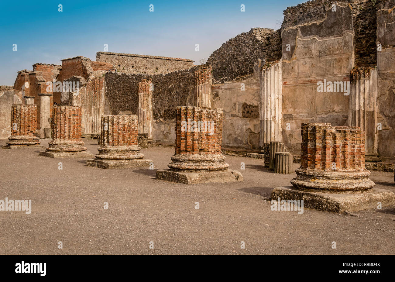 Pompeii ruins: Forum remains in the ancient Pompeii town destroyed by ...