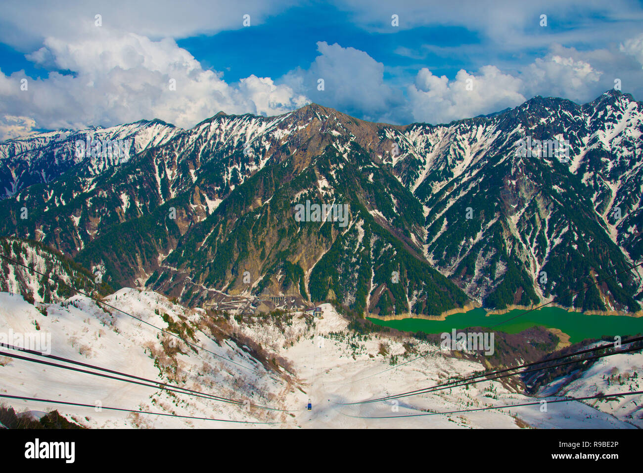 Tateyama mountains in Toyama, Japan. Toyama is one of the important ...
