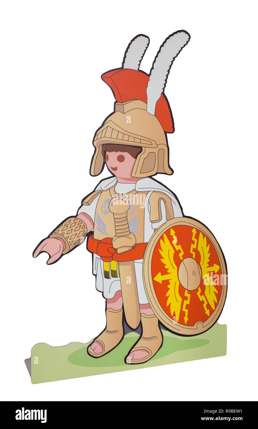 Catagena, Spain - September 14th, 2018: Lego style depiction of Punic ...