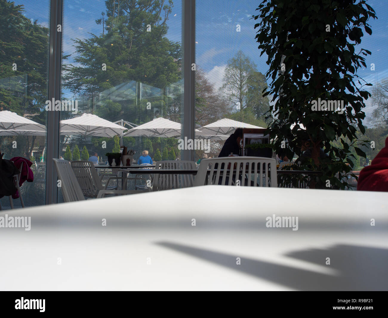 Cafe Table And Chair Inside Stock Photo - Alamy