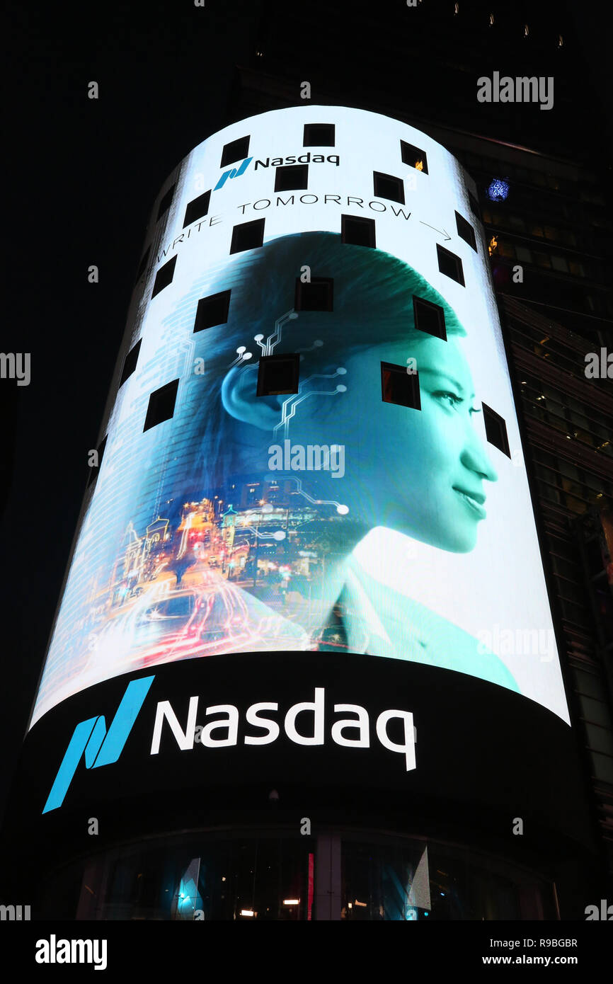 The headquarters of the NASDAQ Stock Exchange, the second largest ...