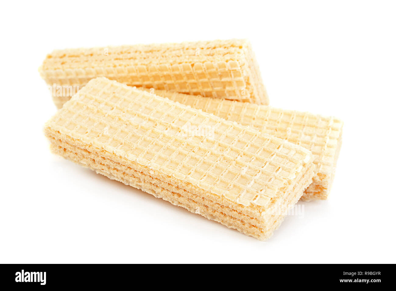 Wafers stick isolated on white background Stock Photo - Alamy