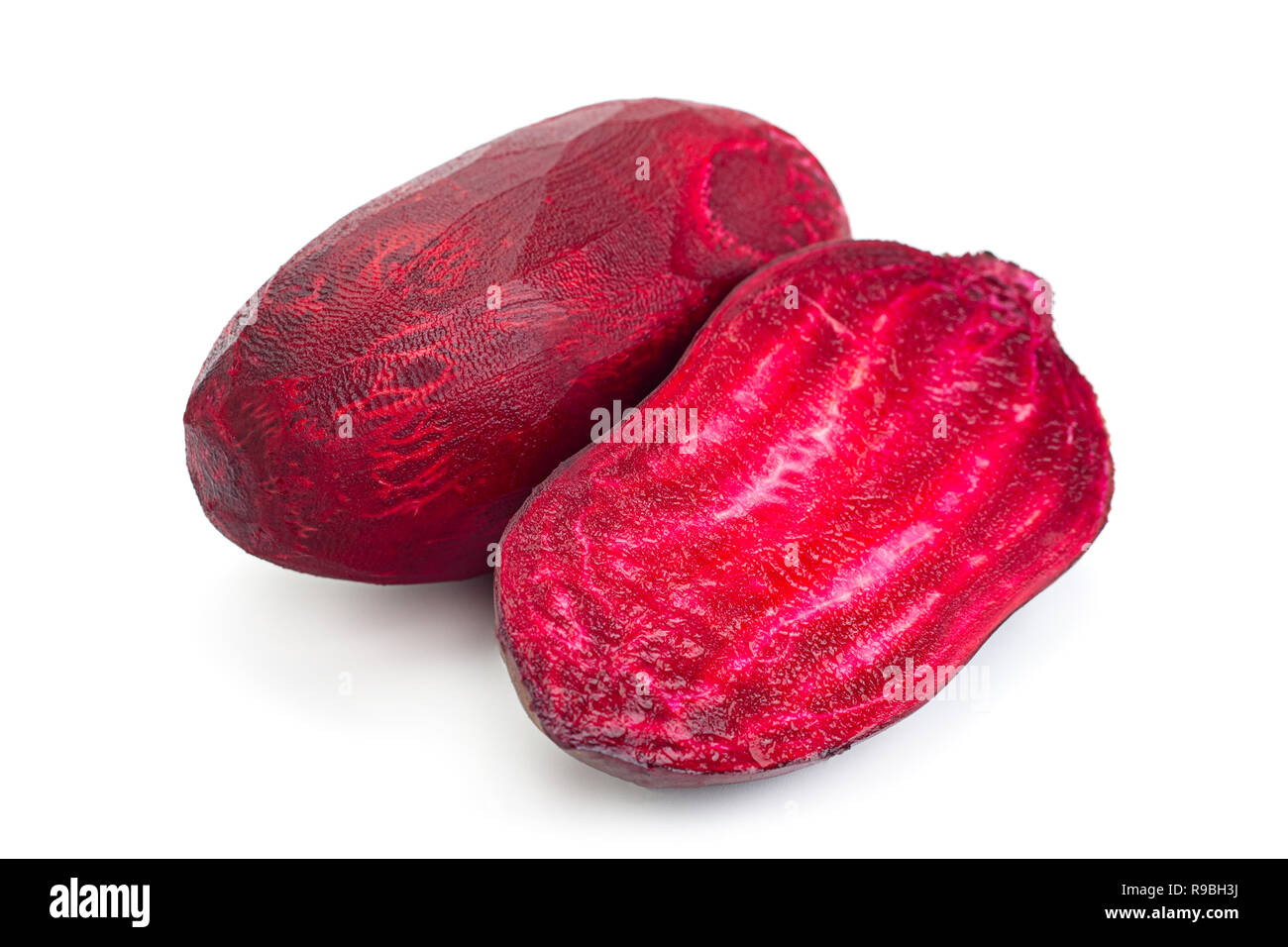 Long beet root closeup isolated on white background Stock Photo - Alamy