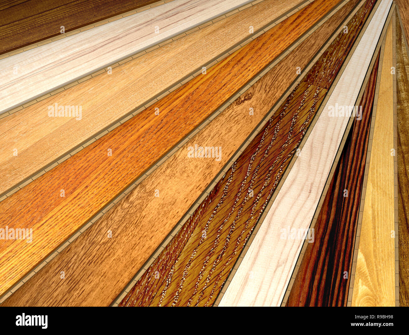 New oak parquet of different colors Stock Photo - Alamy
