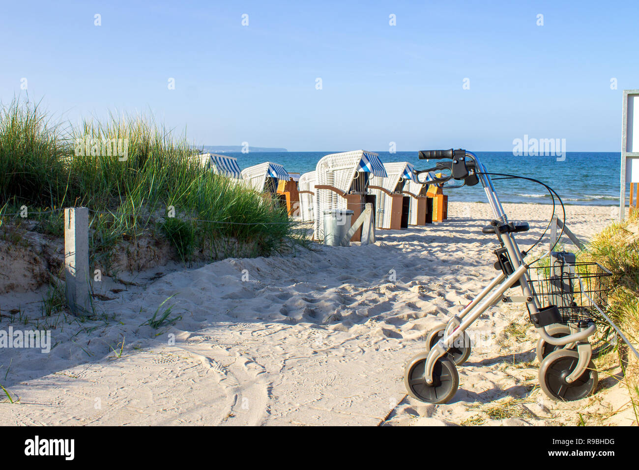 Rollator on the Beach, Binz, Germany Stock Photo - Alamy