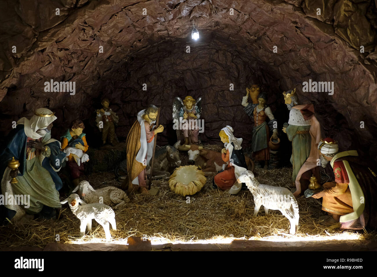 Nativity Scene From Jerusalem Israel, Jerusalem 28 December 2017: