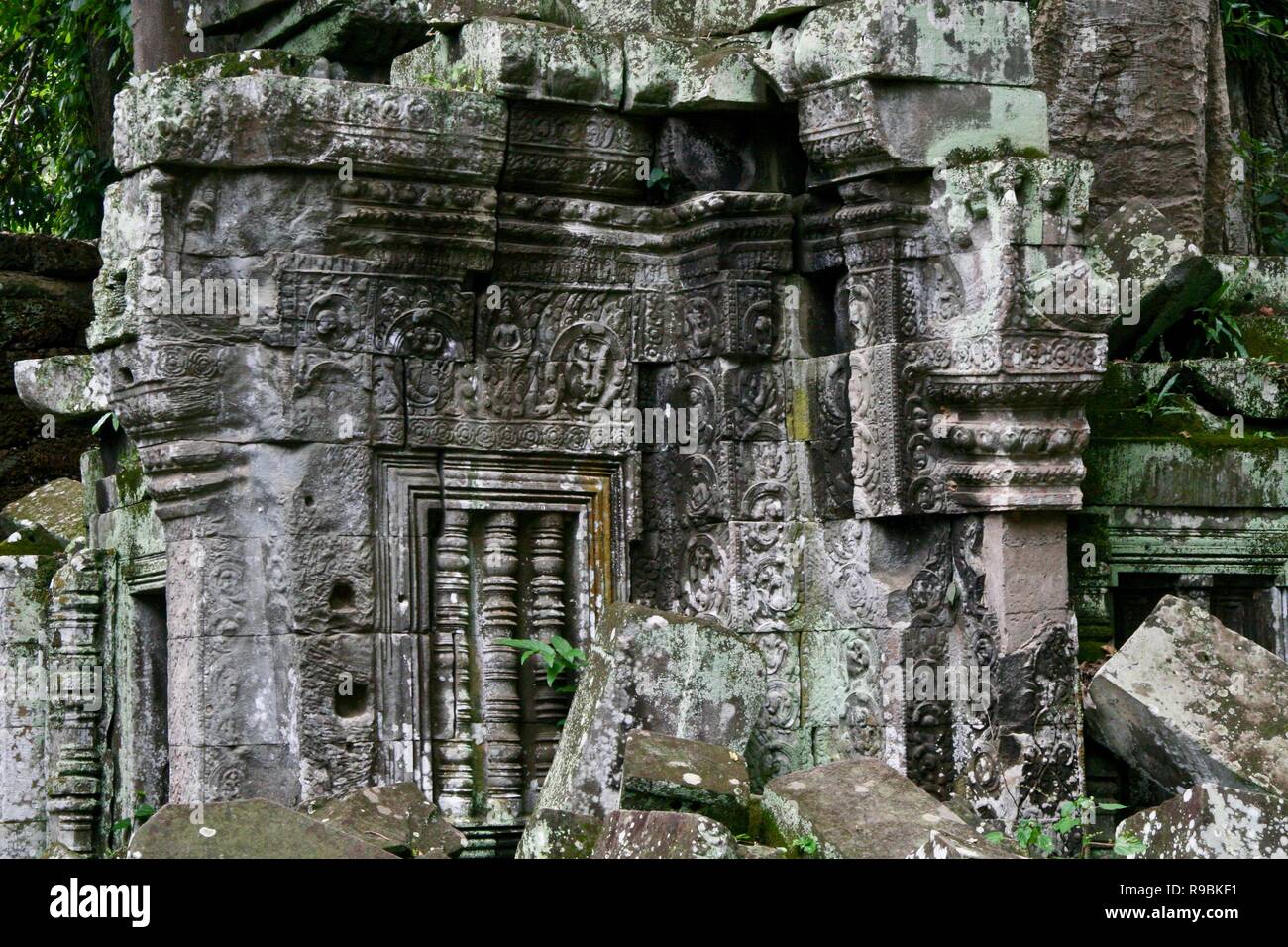 Old stone jungle ruins in Cambodia Stock Photo - Alamy