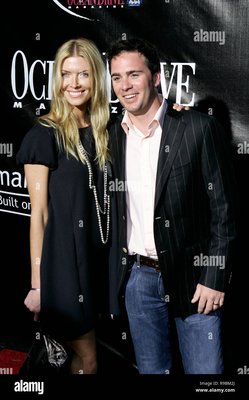 Jimmy Johnson and wife Chandra arrive for the MarketAmerica.com Super ...