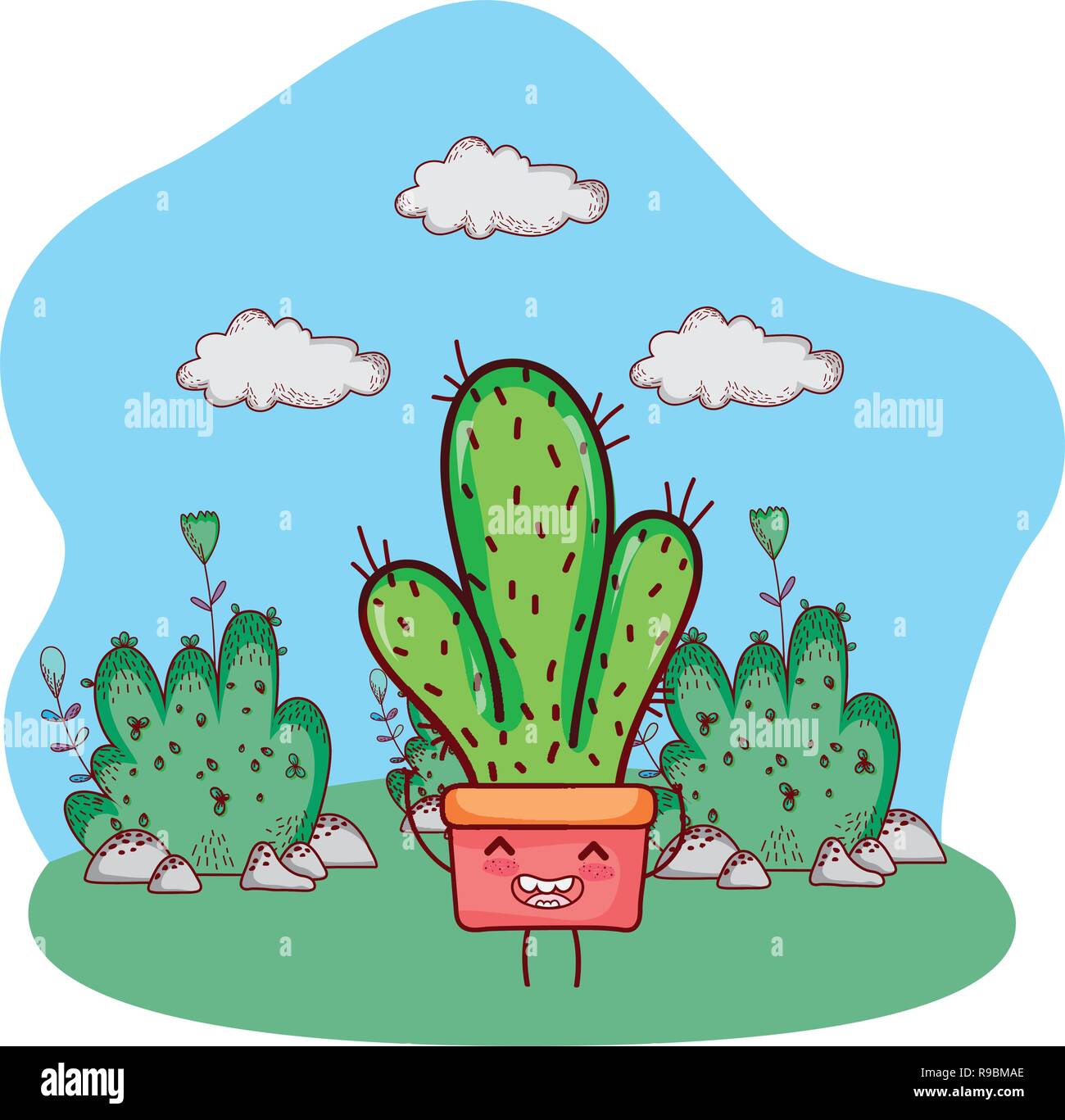 nature plant cartoon Stock Vector Image & Art - Alamy
