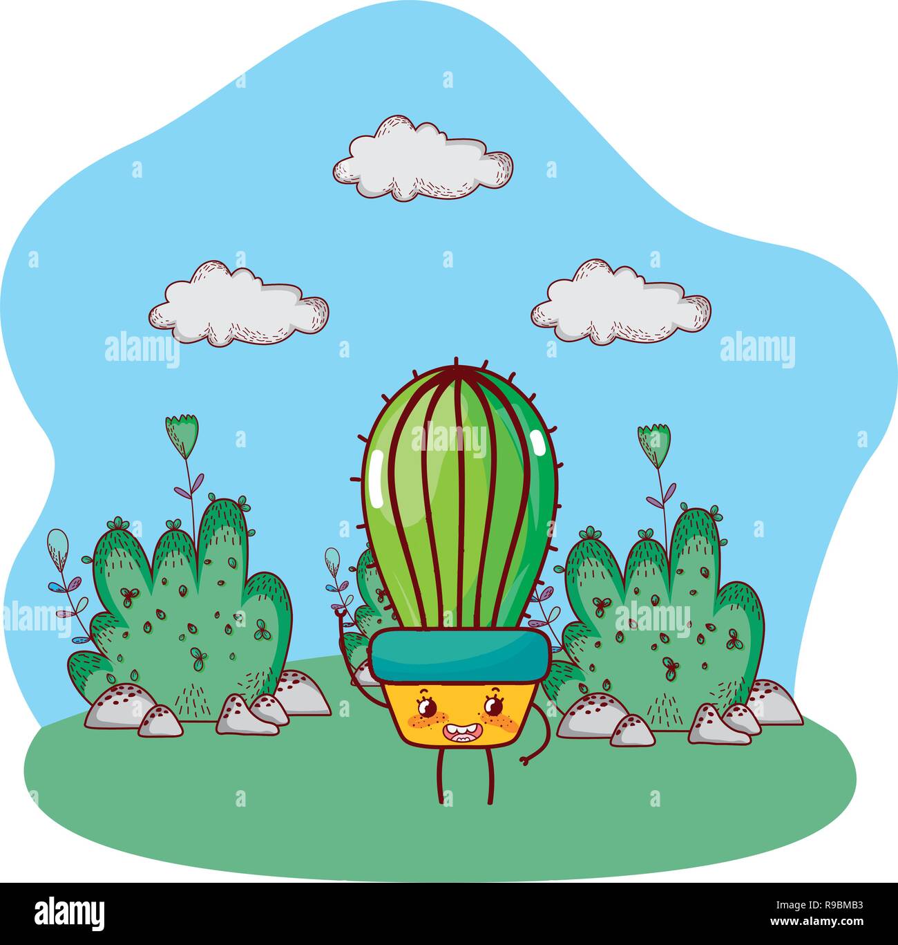 nature plant cartoon Stock Vector Image & Art - Alamy