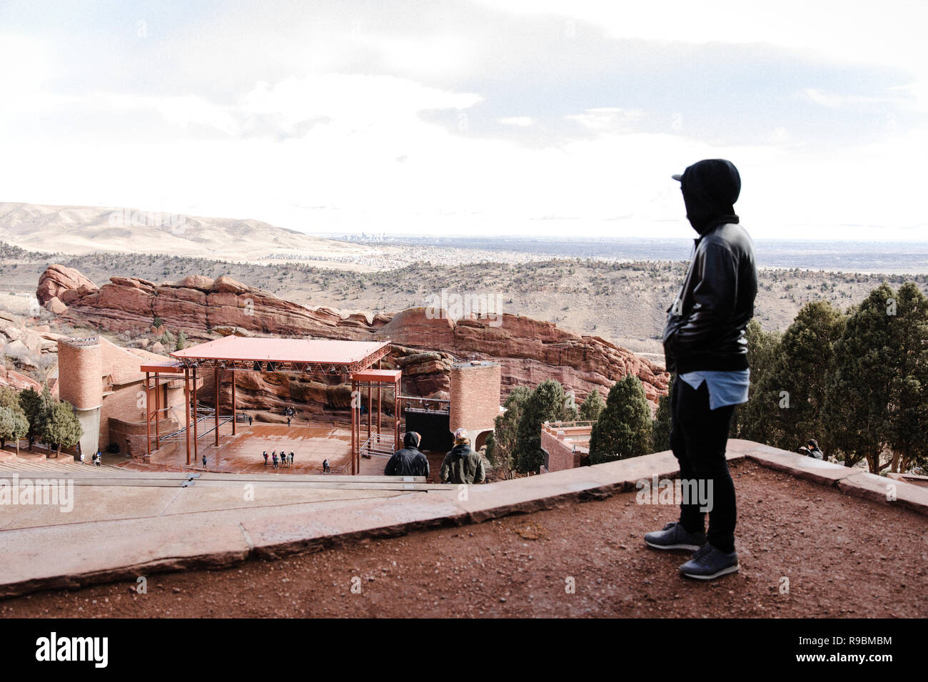 Red rocks amphitheater stage hi-res stock photography and images - Alamy