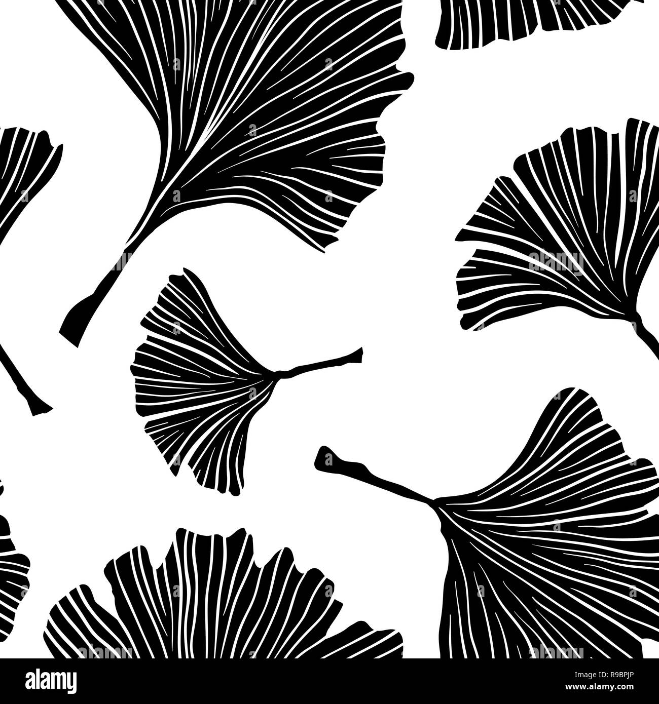 Large leaf seamless Stock Vector Images - Alamy