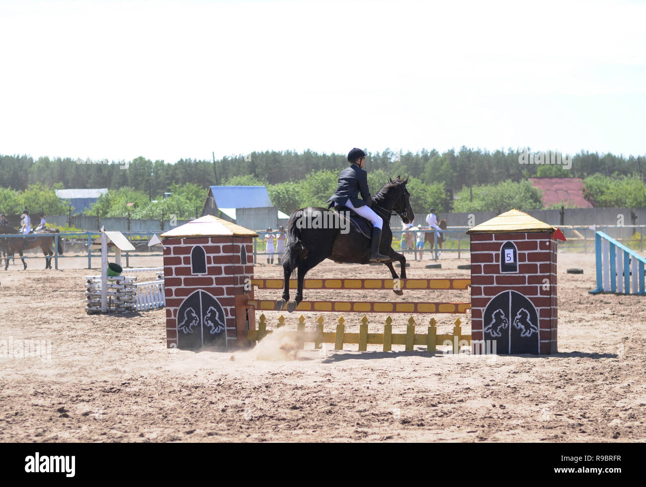 Kovrov, Russia. 1 June 2014. Equestrian sport competitions in children ...