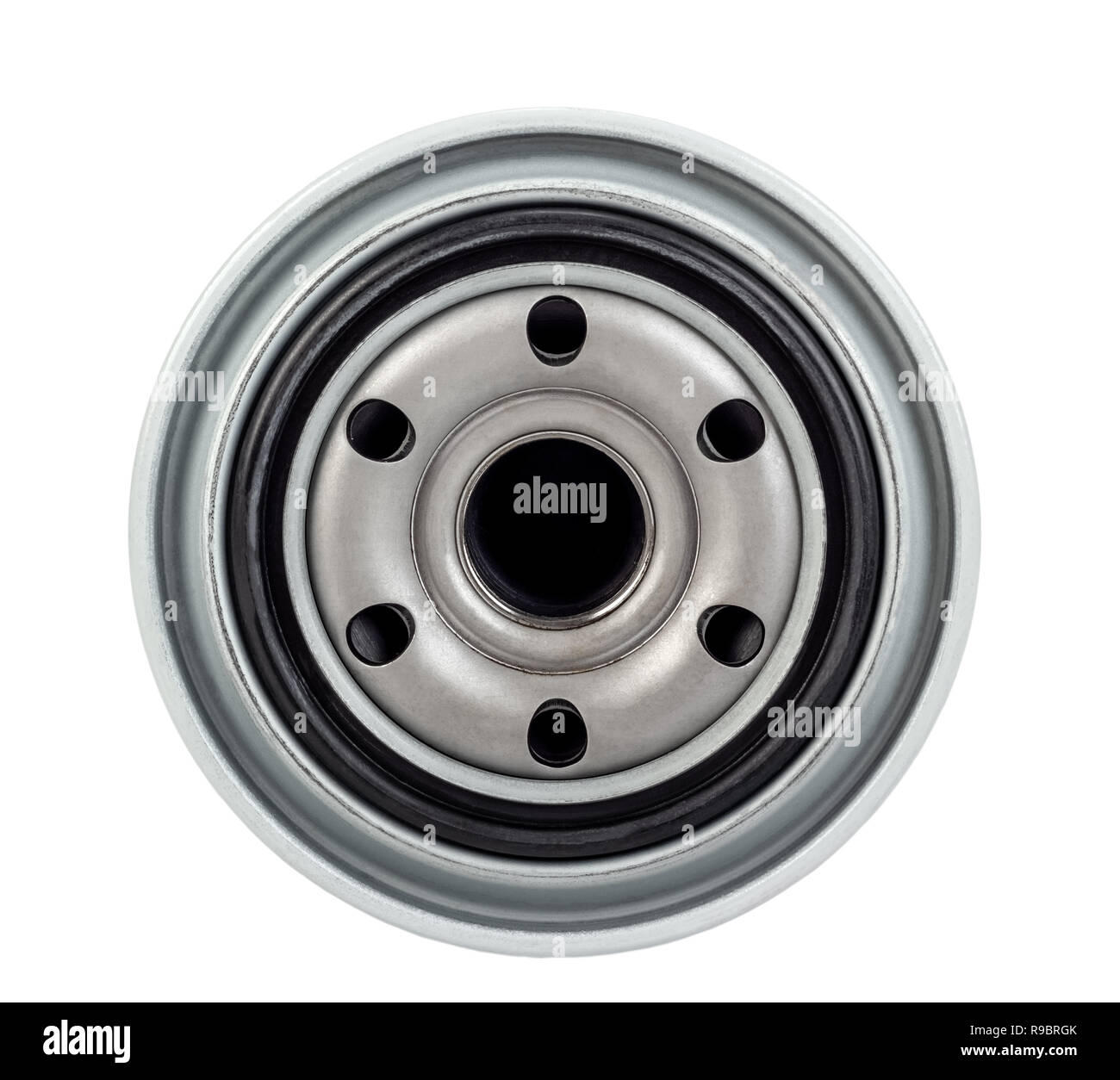 Car oil filter isolated on white background Stock Photo - Alamy