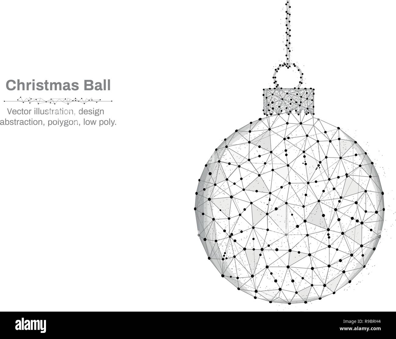Christmas decoration bauble made Stock Vector Images - Alamy
