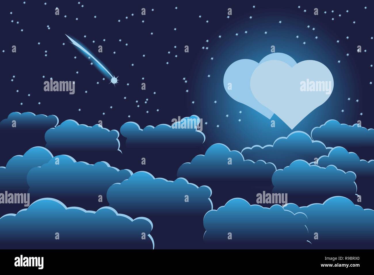 Starry Night With Two Moons