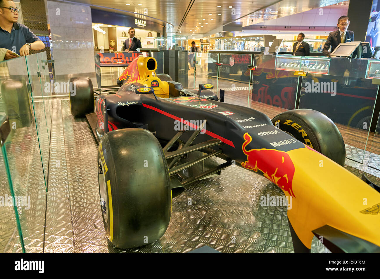 DOHA, QATAR - CIRCA MAY, 2017: Formula 1 race car at Hamad ...