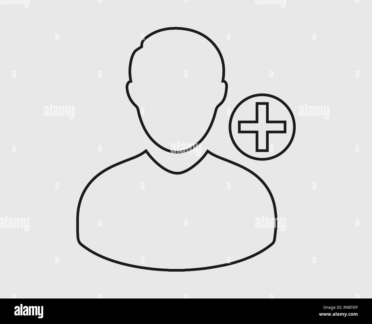 Male users icon on Stock Vector Images - Alamy