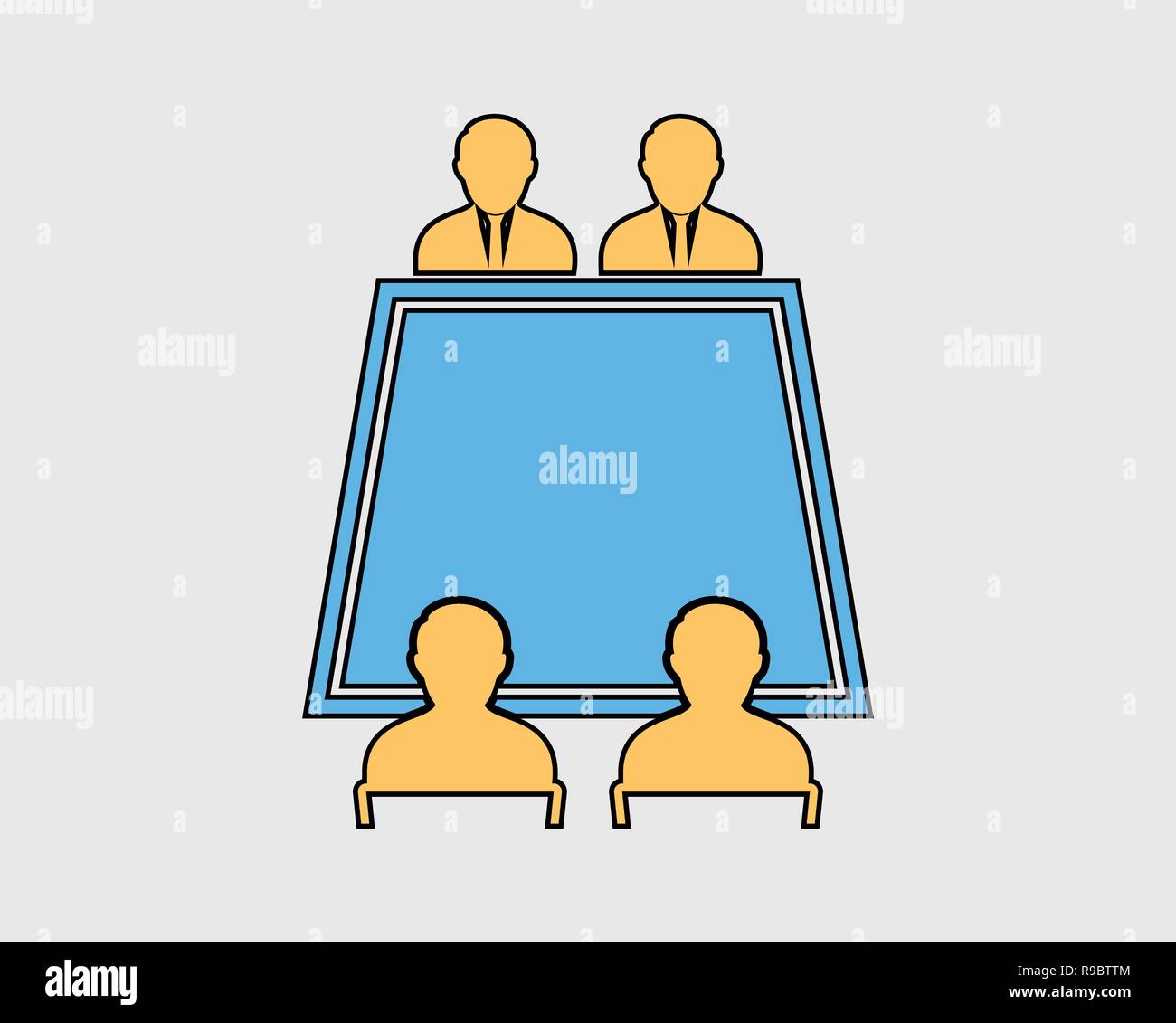 Mediation meeting Stock Vector Images - Alamy