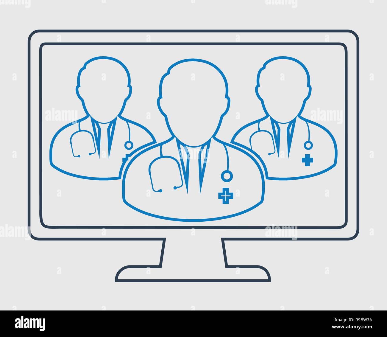 Social care worker white background Stock Vector Images - Alamy