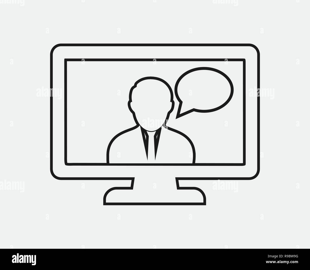 Male chatting on social Stock Vector Images - Alamy
