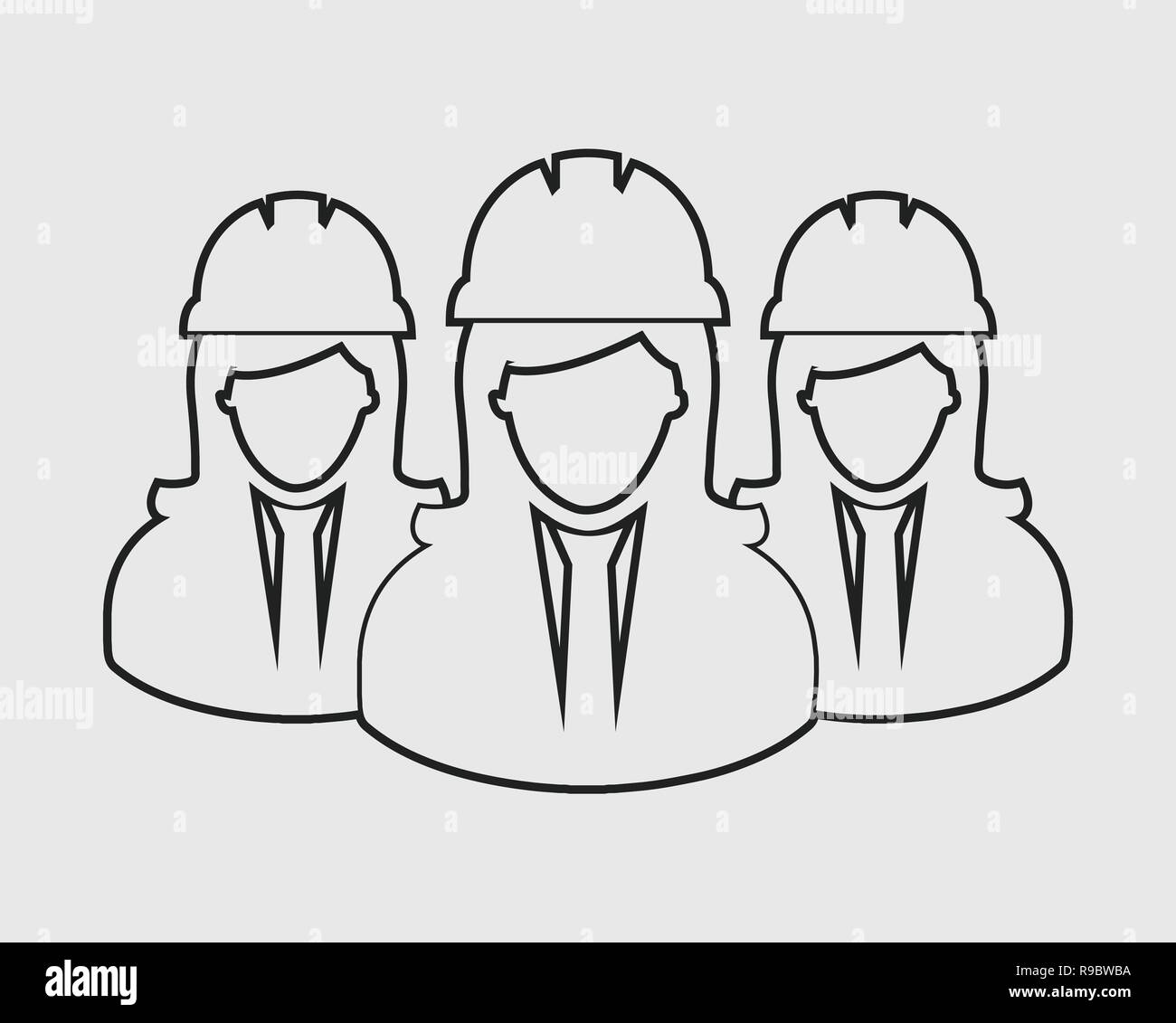 Safety icons on gray background hi-res stock photography and images - Alamy